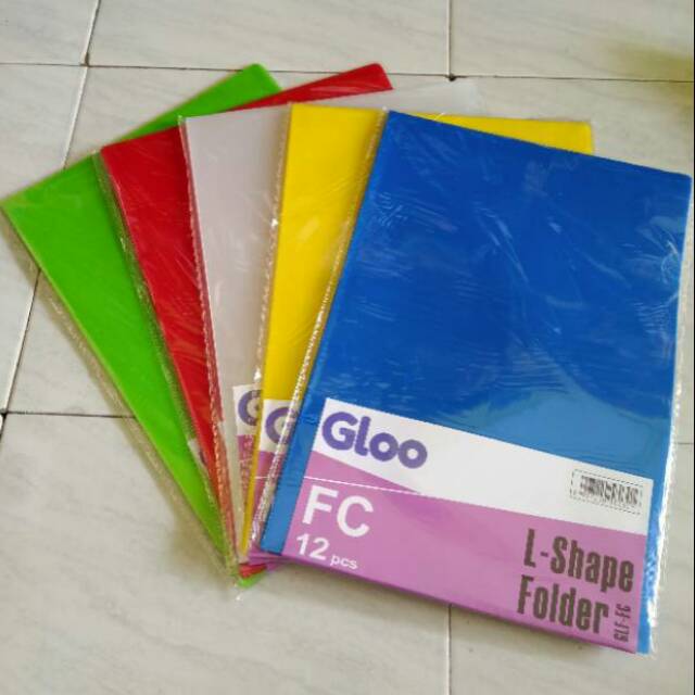 Map L Folio transparan / dokumen sleeve / map plastik L - shape folder ...