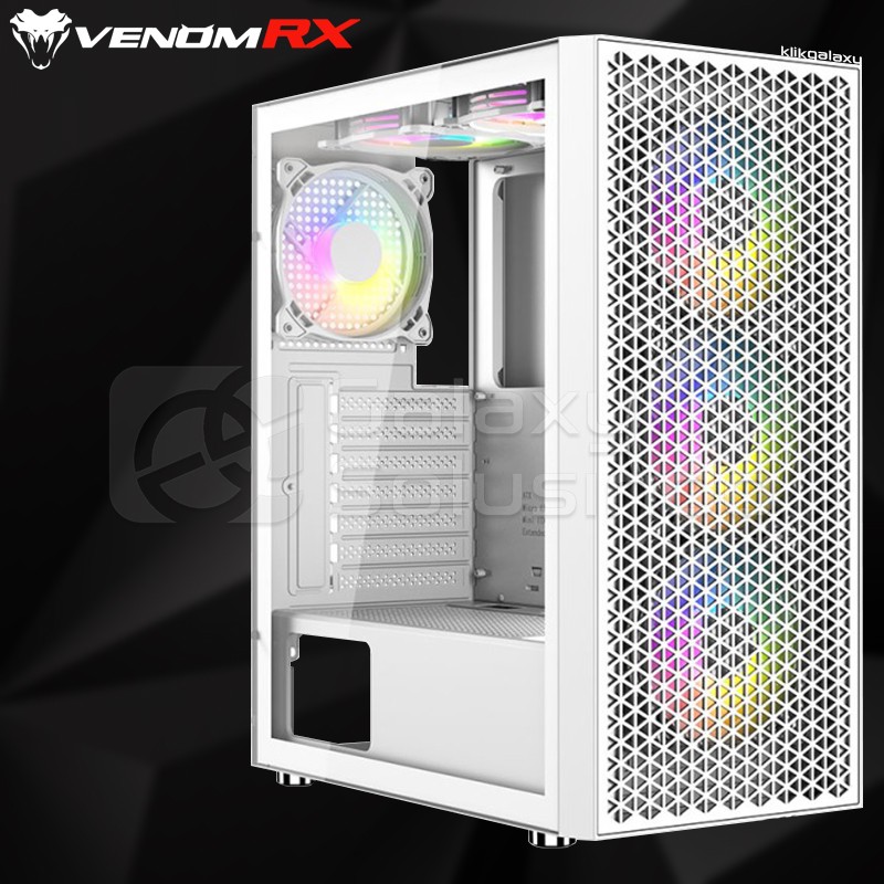 VenomRX BALDUR ALPHA Tempered Glass ATX Gaming Case | Lazada Indonesia