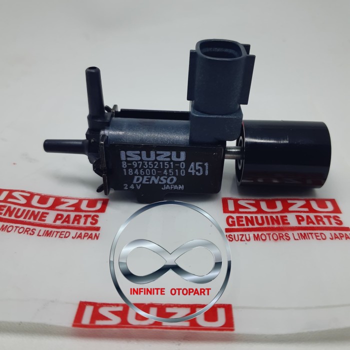 SWITCH ENGINE STOP ISUZU NKR71 NMR71 SWITCH PEMBUNUH HITAM 24VOLT ASLI ...