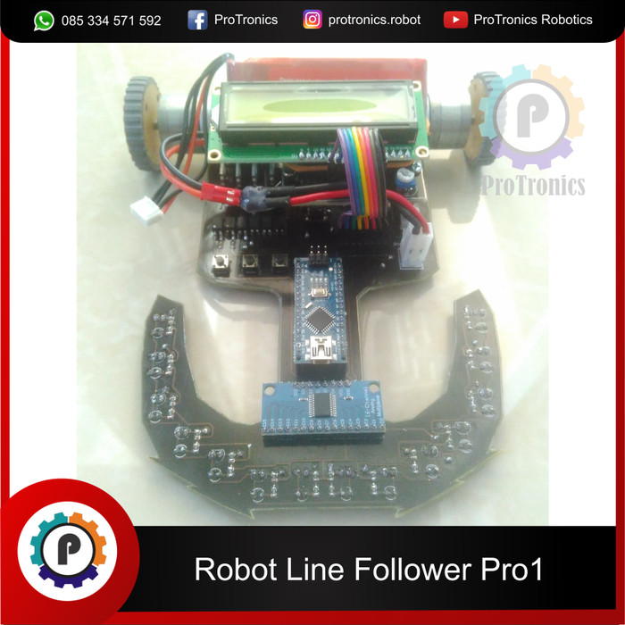 Robot Line Follower Mikro Pro1 14 Sensor Free Coding Standard Lomba ...
