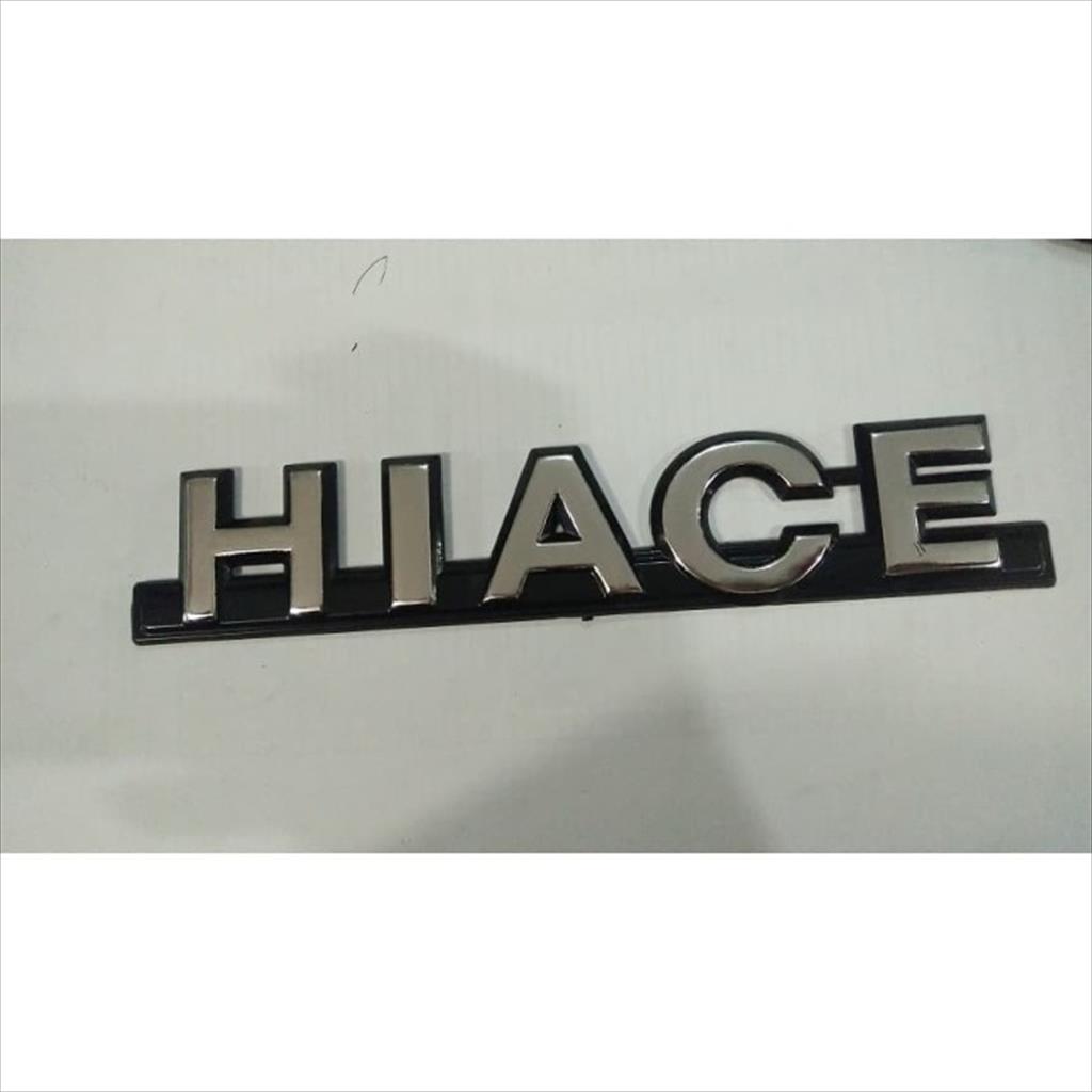 Emblem Logo Sticker Tempelan Tulisan Hiace Toyota 1980up Panjang 21 cm ...