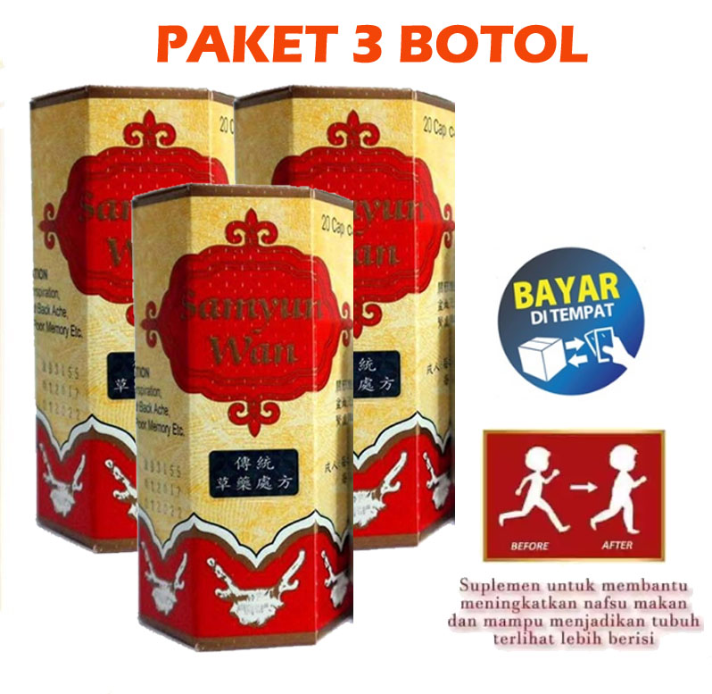 PAKET 3 Pcs Sam Yun Wan Obat Penaik Berat Badan / Penambah Berat Badan ... PAKET 3 Pcs Sam Yun Wan Obat Penaik Berat Badan / Penambah Berat Badan ...