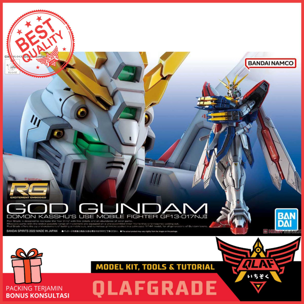 RG GOD GUNDAM real grade 1/44 ori BANDAI JAPAN model kit gunpla ...