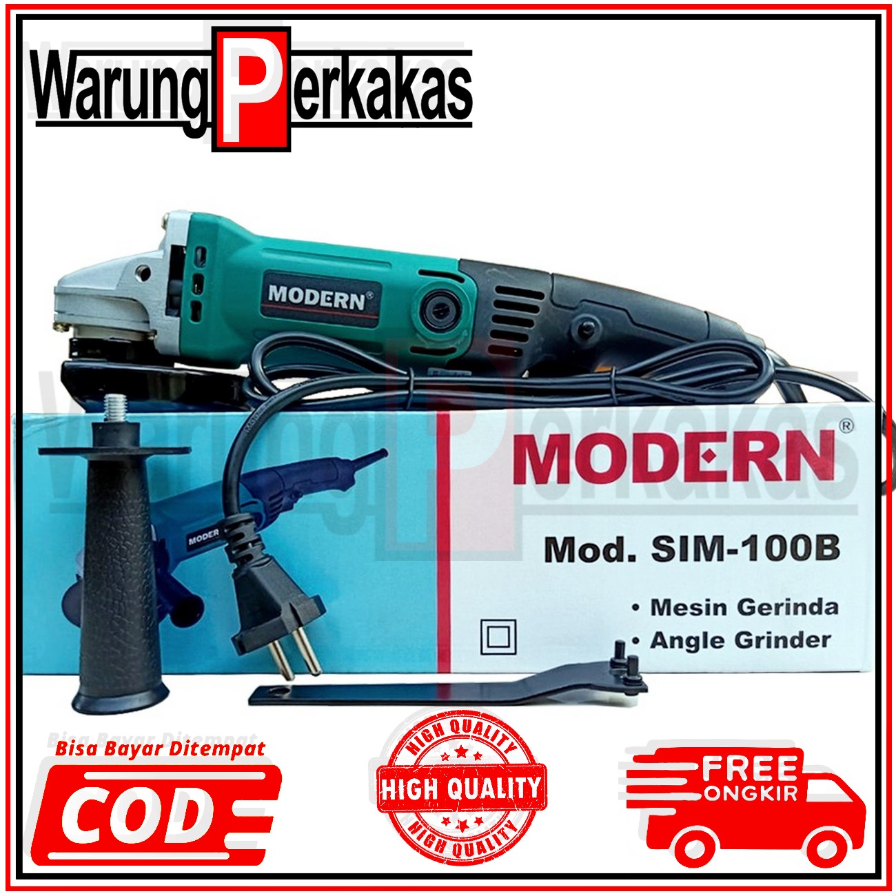 Mesin Gerinda Listrik 4inch SIM100B By Modern Power Tools | Lazada ...