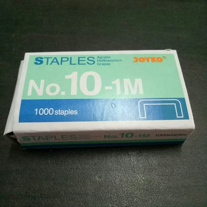 Joyko Isi Staples No.10-1M Stapler Not Max Kenko Murah Steples Refill ...