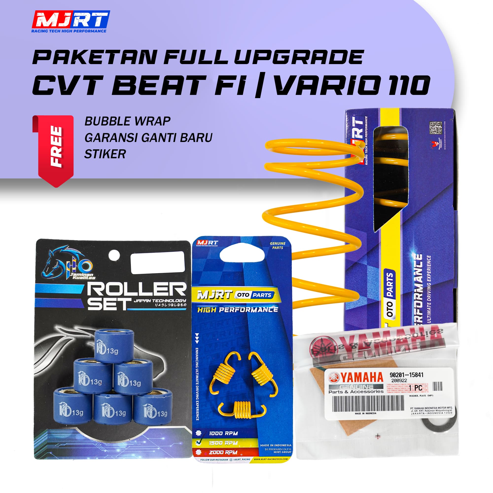 PAKET PER CVT RACING 1500 RPM BEAT FI SCOPY FI ESP ISS GENIO VARIO 110 ...