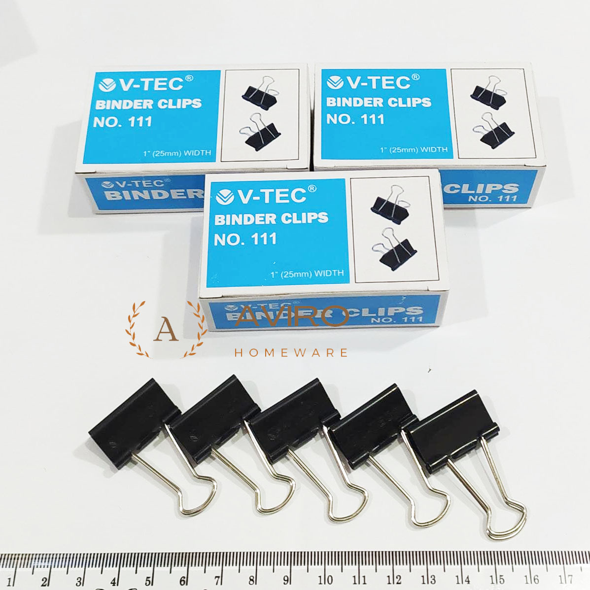 Binder Clip 111 VTEC 1 Box Binder Clip Penjepit Kertas Klip Binder ...