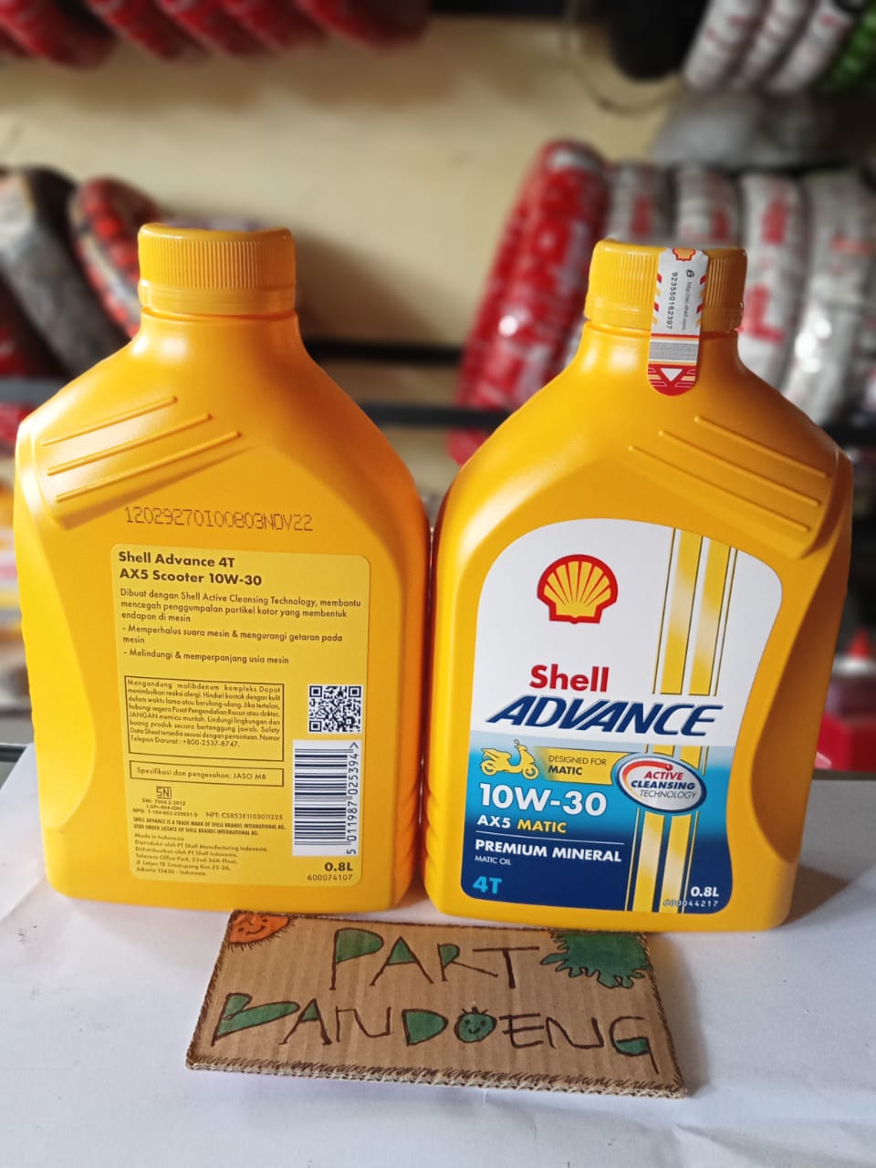 2 pcs Oli Mesin Shell Advance AX5 Matic 10W-30 0.8L 4T | Lazada Indonesia