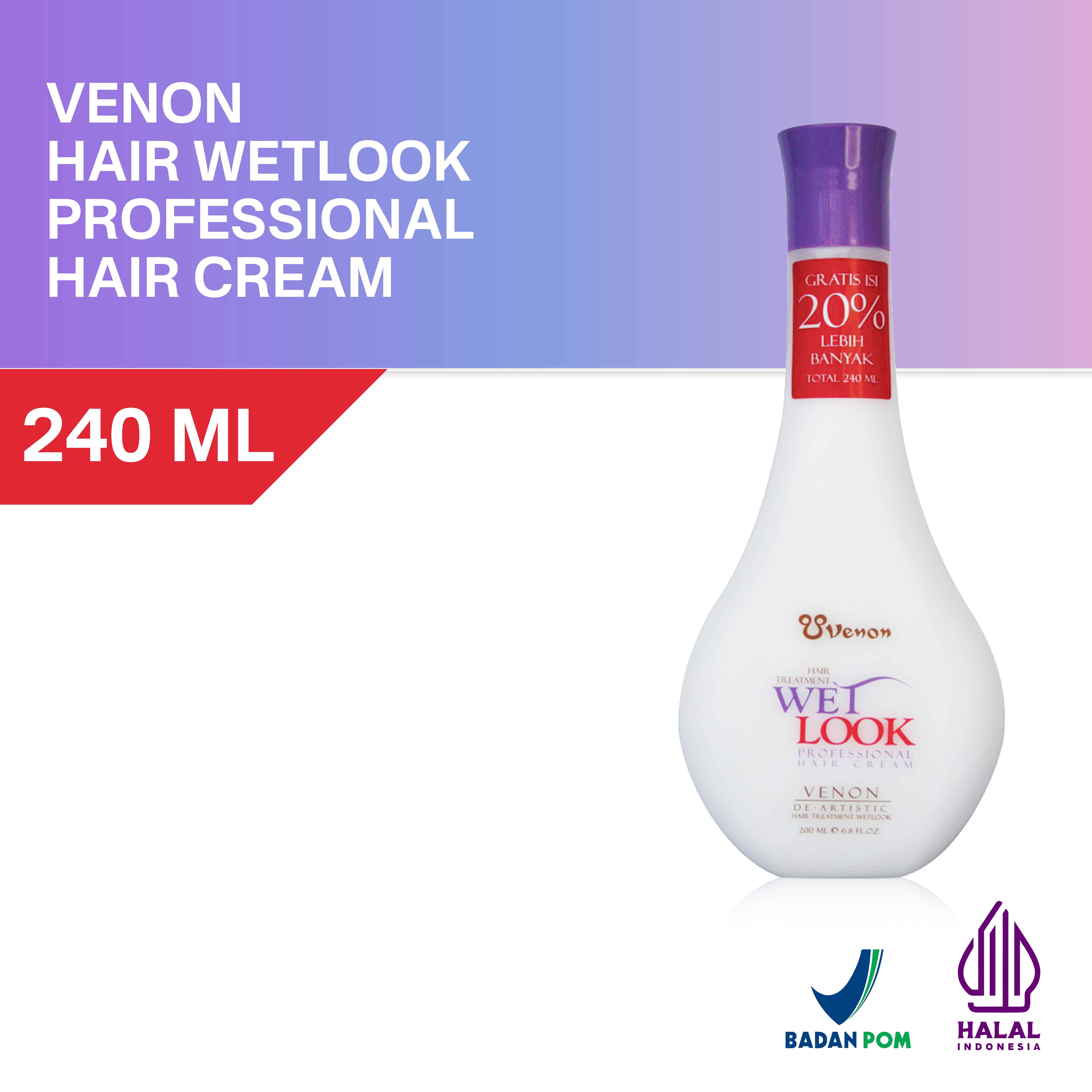 Venon Hair Wetlook Professional Hair Cream - 240ml | Lazada Indonesia