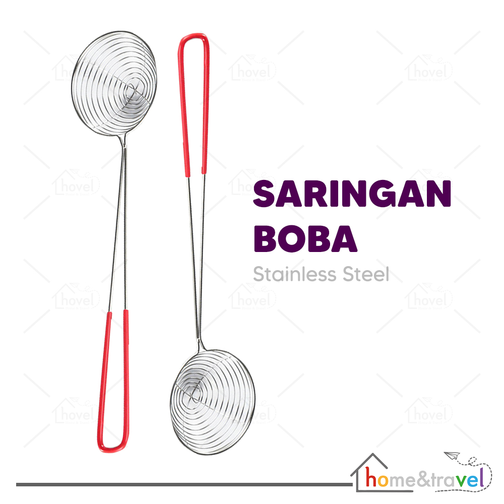 HOVELSHOP Sendok Boba Topping Minuman Saringan Shabu Shabu Stainless ...