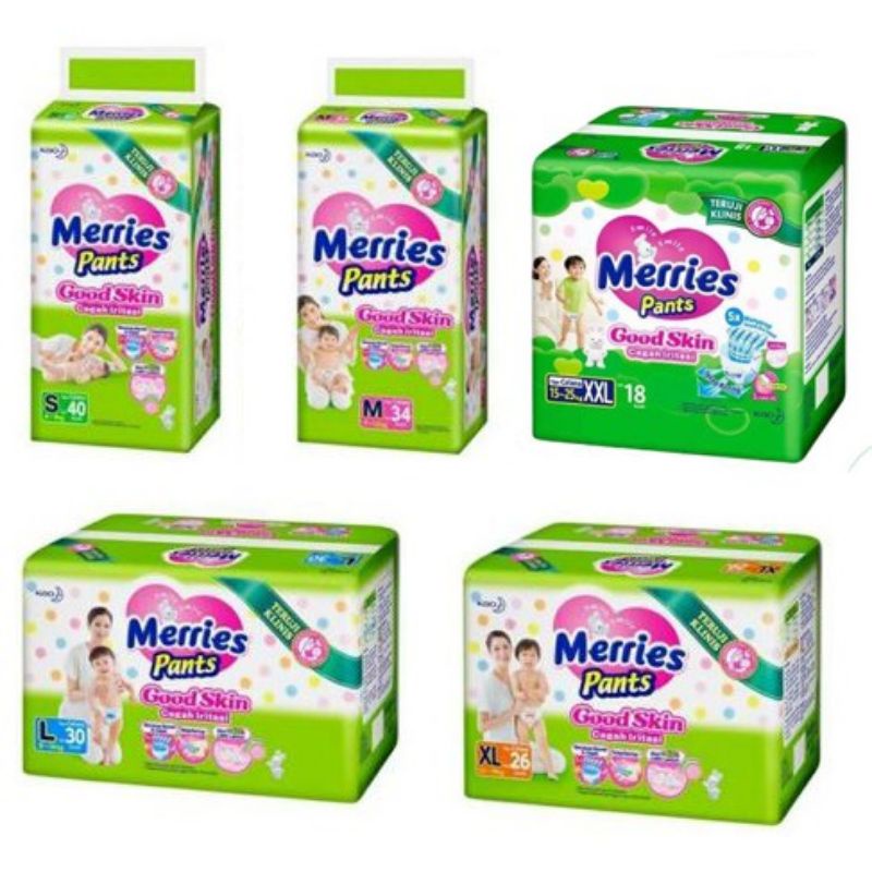 Merries Pants Good Skin Popok Bayi | Lazada Indonesia