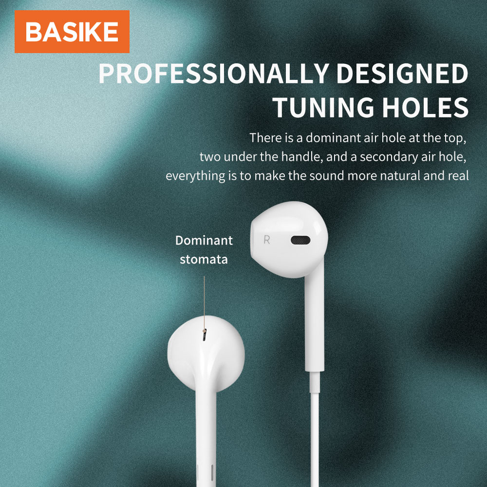 Earphone hedset gaming In-Ear Headphone BASIKE asli Super Bass Mikrofon ...