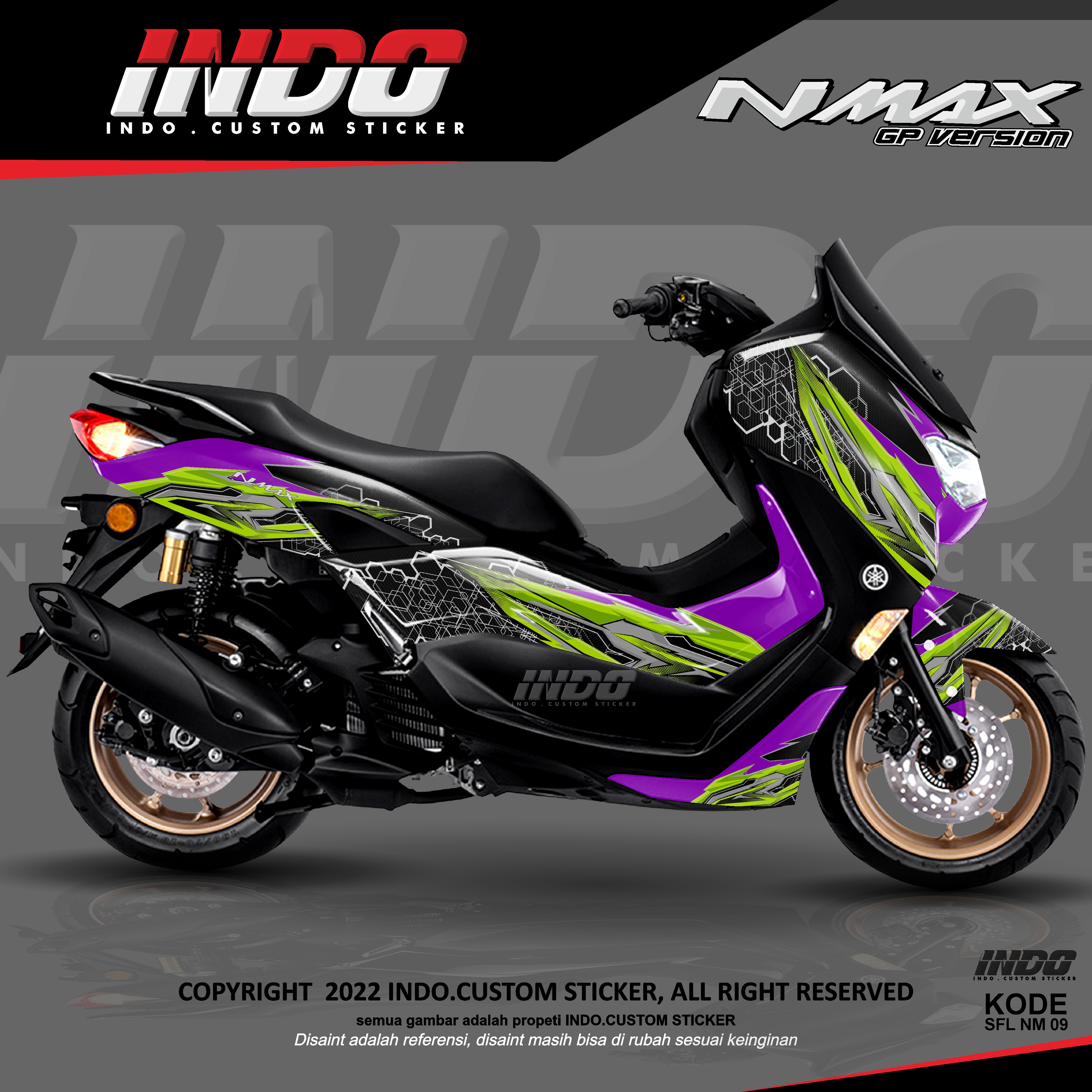 DECAL NMAX FULL BODY STIKER NMAX ELEGANT NEW STIKER NMAX OLD DECAL NMAX ...