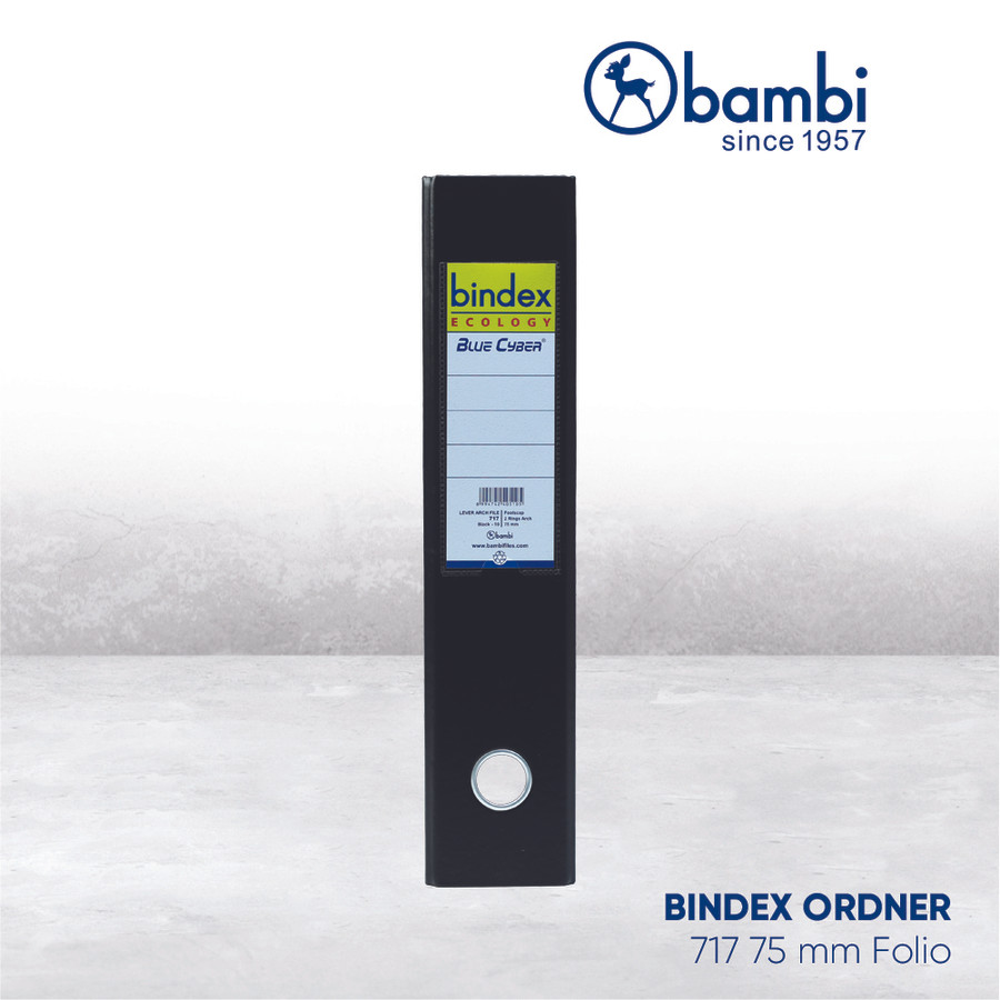 Bindex 717 Paper Ordner F4 75mm Hitam / Biru | Lazada Indonesia