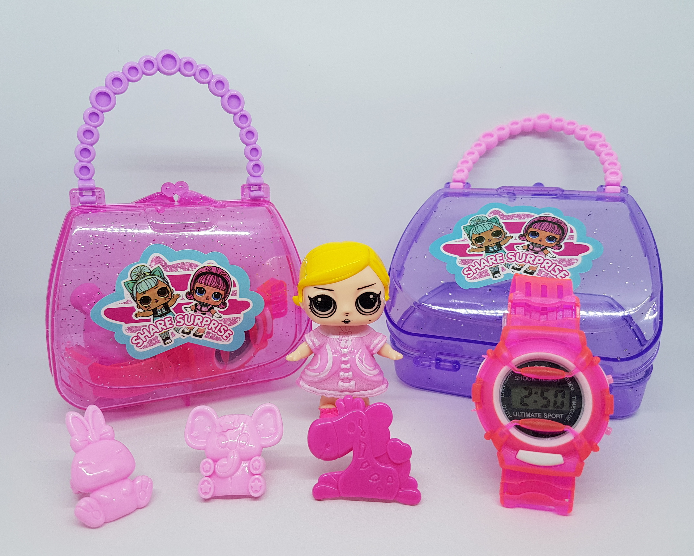 MAINAN ANAK LOL 4 IN 1 LUCU ISI TAS JAM TANGAN DAN FIGUR KECIL COCOK ...