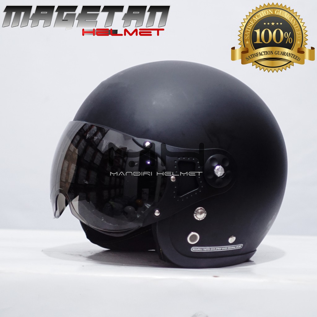HELM BOGO DEWASA KACA PILOT | Lazada Indonesia