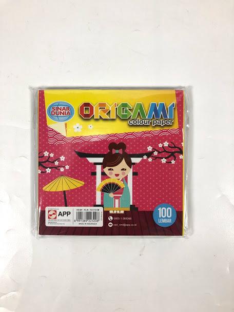 Kertas Origami Kecil, Origami Kertas Lipat 12x12 Polos Sidu (Sinar ...