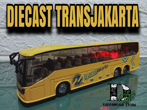 Mobil bus transjakarta Diecast metal / Mainan busway trans jakarta ...
