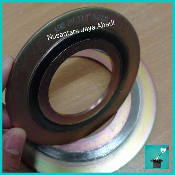 SWG ANSI # 300 CARBON STEEL CS 2 INCHI - SPIRAL WOUND GASKET BESI ...