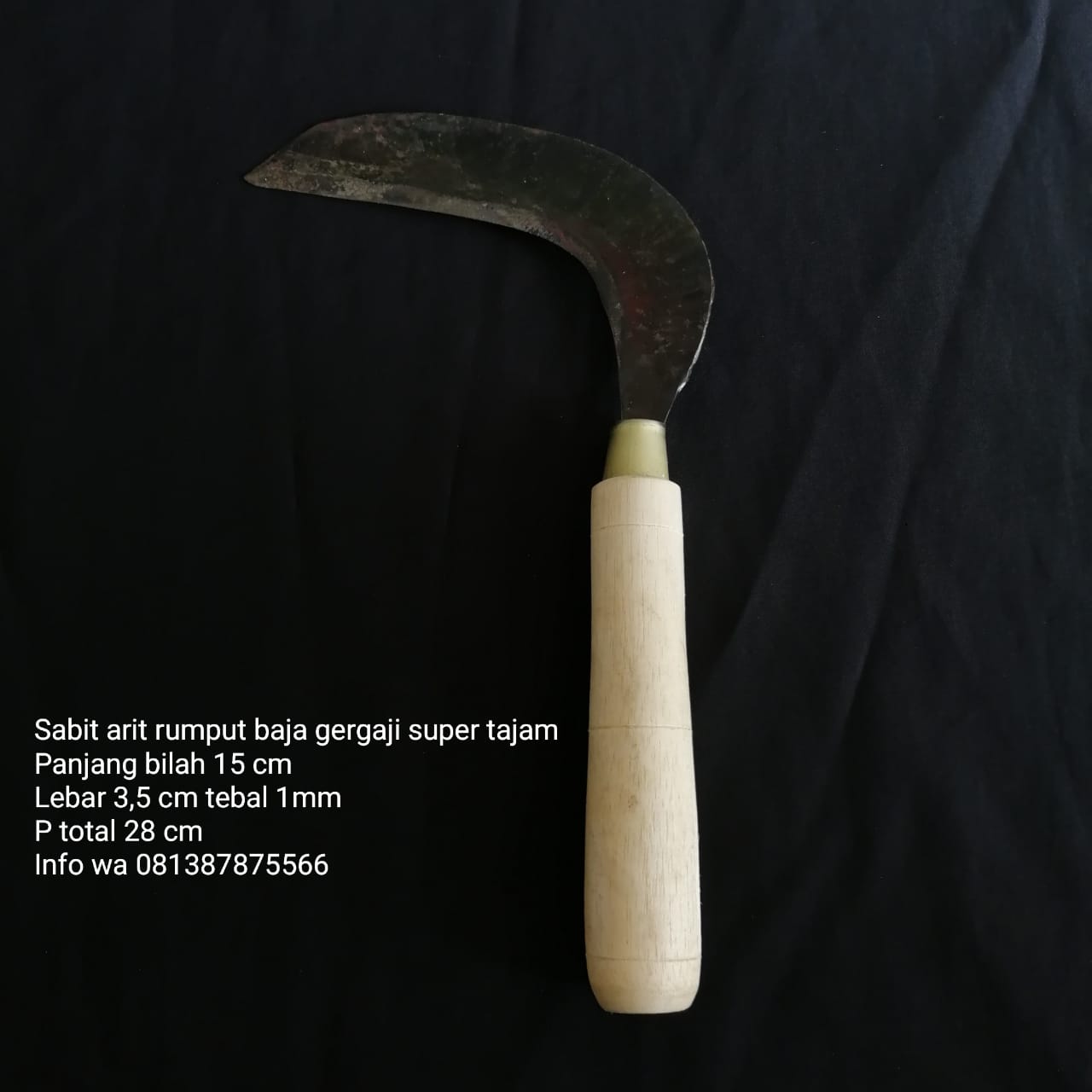 sabit arit rumput kecil baja asli super tajam | Lazada Indonesia