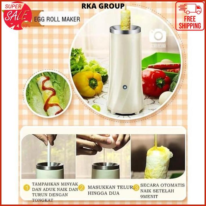 Mesin Pembuat Telur Otomatis Alat Pembuat Sostel Egg Roll 1 Lubang Terbaik Dikelasnya | Lazada ...