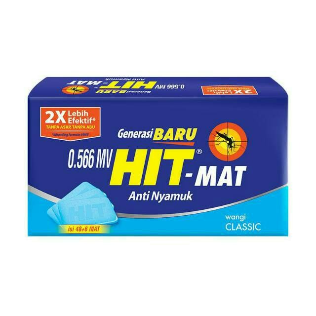 HIT MAT Refill CLASSIC 48+6S -Isi Ulang Obat Nyamuk Elektrik | Lazada ...
