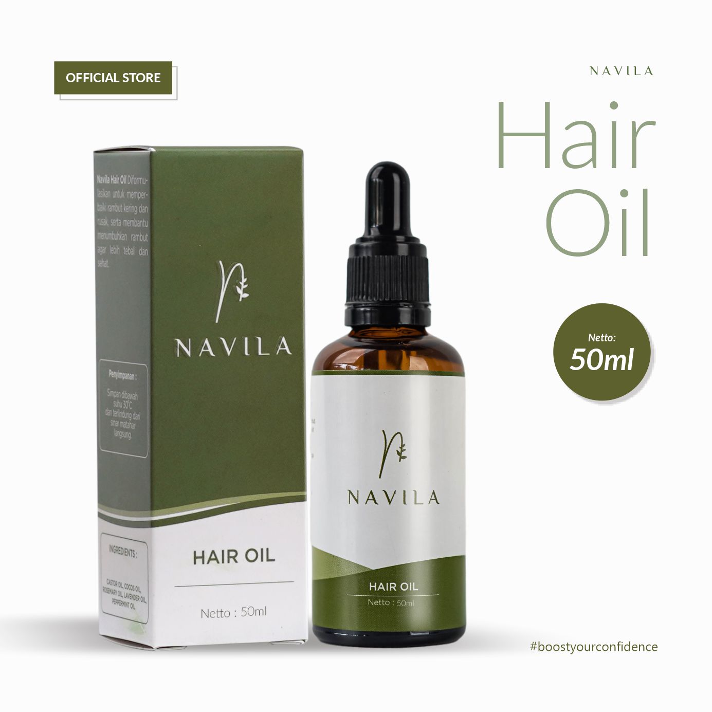 Navila Hair Oil, Solusi Rambut Rontok dan Ketombe | Lazada Indonesia