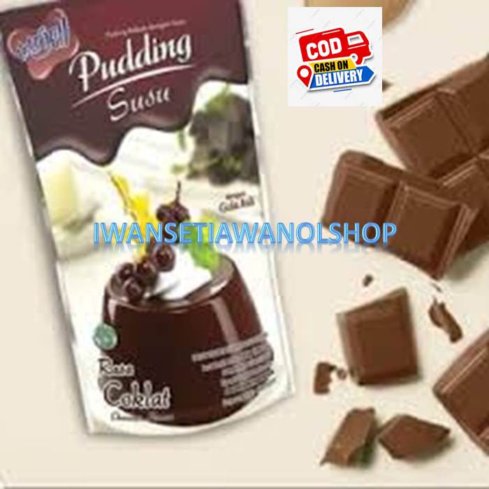 Nutrijel Puding Susu Rasa Coklat Chocolate Flavour 145Gr per 1 pcs ...