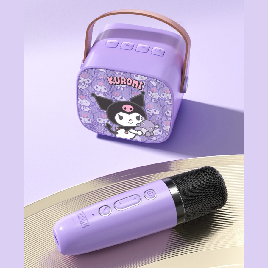 Kuromi Bluetooth Karaoke Speaker + Microphone Portable Rechargeable ...