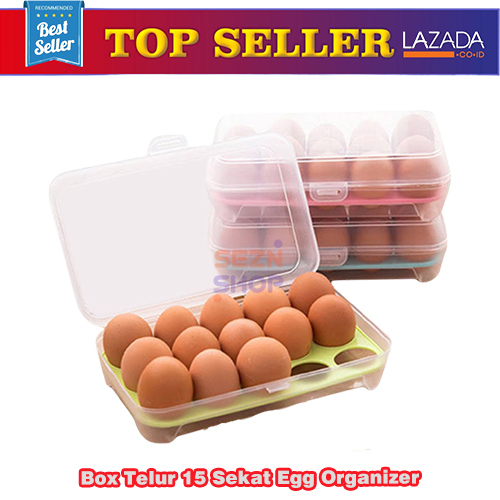 Box penyimpan Telur 15 Lubang sekat | Lazada Indonesia