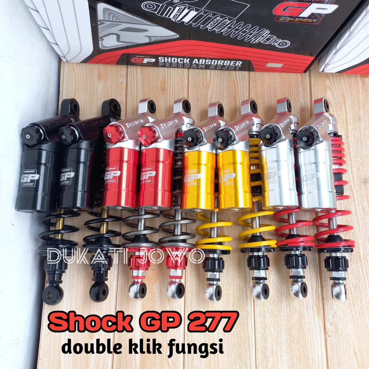 Shock Skok Tabung Ride It Gp 277 RDC Double klik fungsi Shockbreaker 320mm 340mm CB GL MP Tiger ...