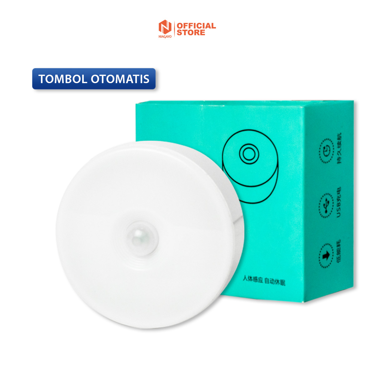 Lampu Sensor Gerak Portable Otomatis Smart Emergency Tempel Lazada Indonesia