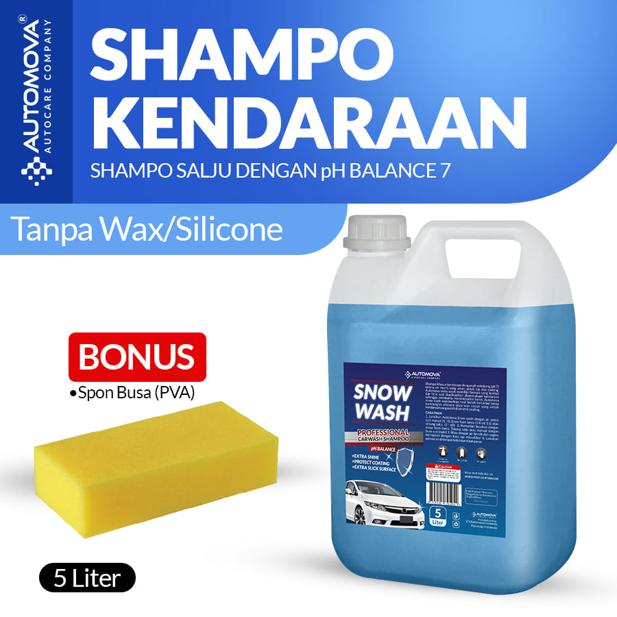 Automova Snow Wash Shampo Mobil Motor pH Balance 7 Shampoo Salju Sabun ...