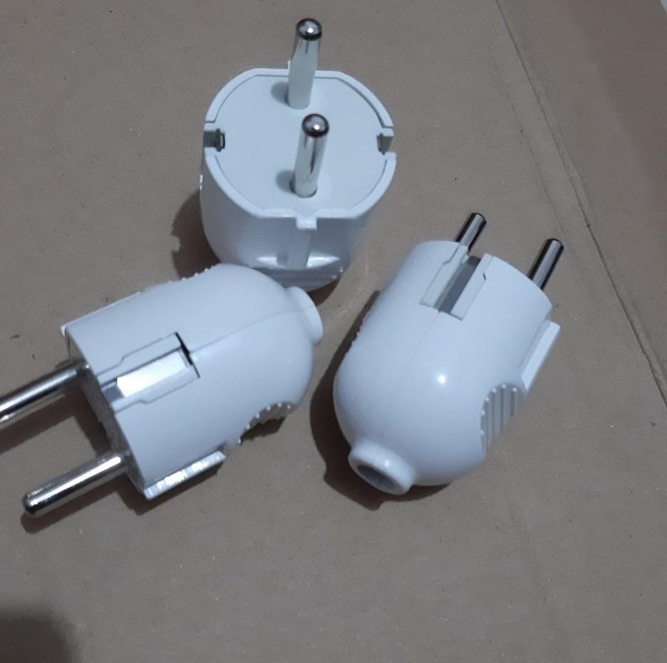 STEKER COLOKAN ARDE BULAT DV-SAB01 PUTIH/STAKER COLOKAN 2 LUBANG/KONTRA ...