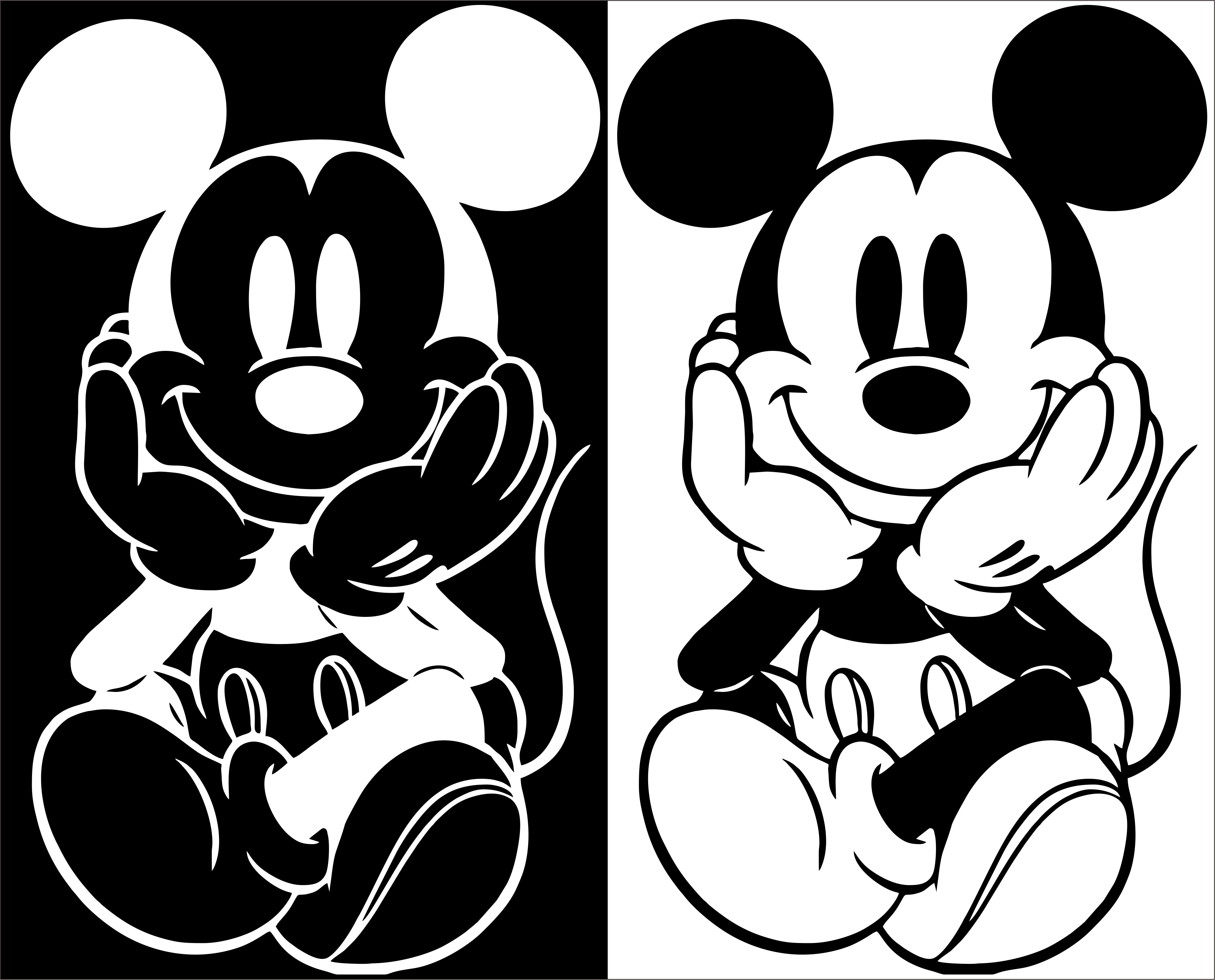 Sticker Cutting Karakter MICKEY MOUSE Mobil,Motor,Laptop | Lazada Indonesia