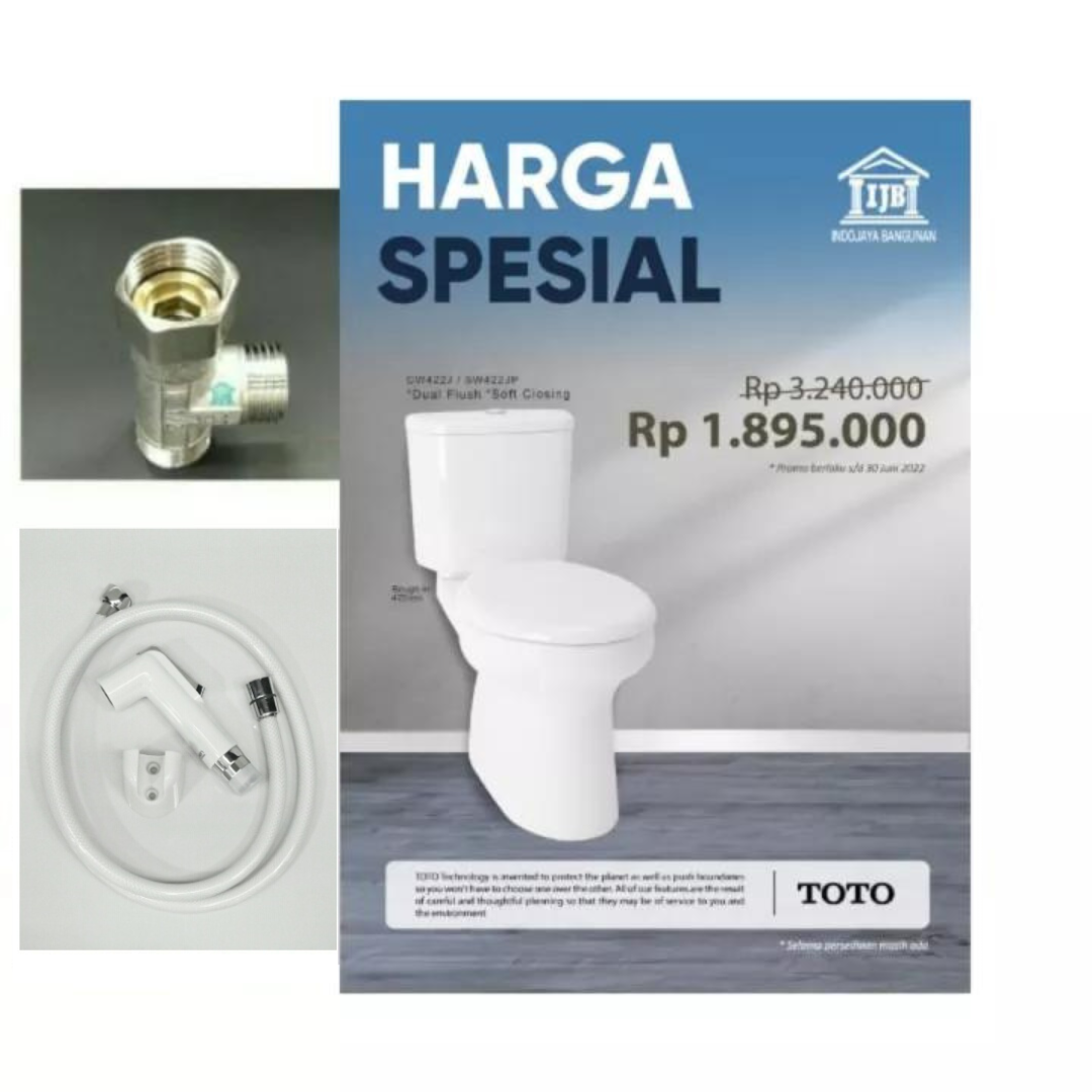 Closet Kloset Toilet Duduk TOTO CW 422 J / CW422J | Lazada Indonesia