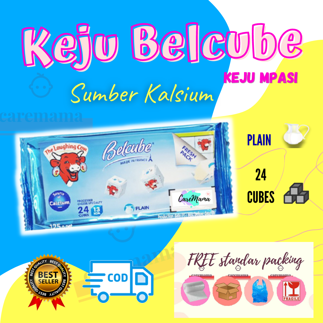 Keju Belcube Plain Cheese Keju Tawar Keju Mpasi Tanpa Garam Keju Bayi ...