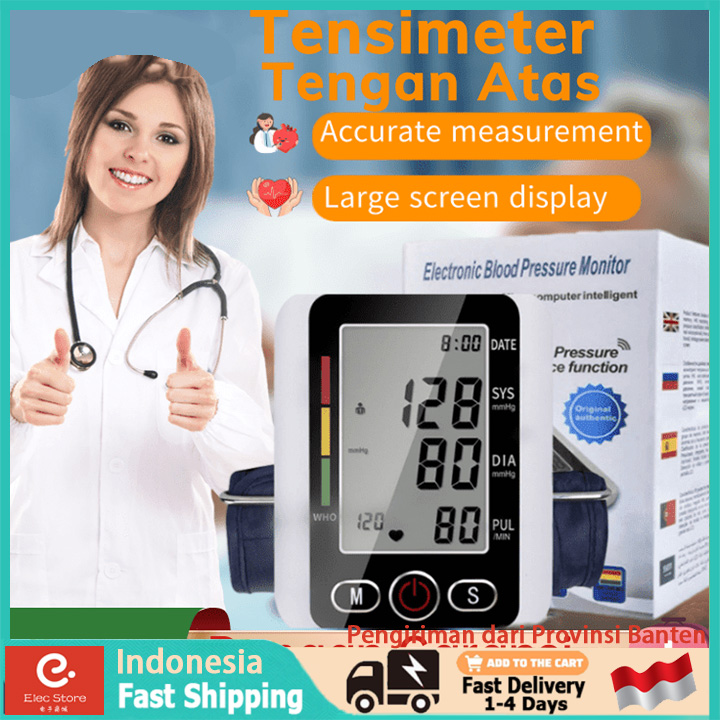 Original Tensimeter Digital Tensi darah digital otomatis akurat Alat ...