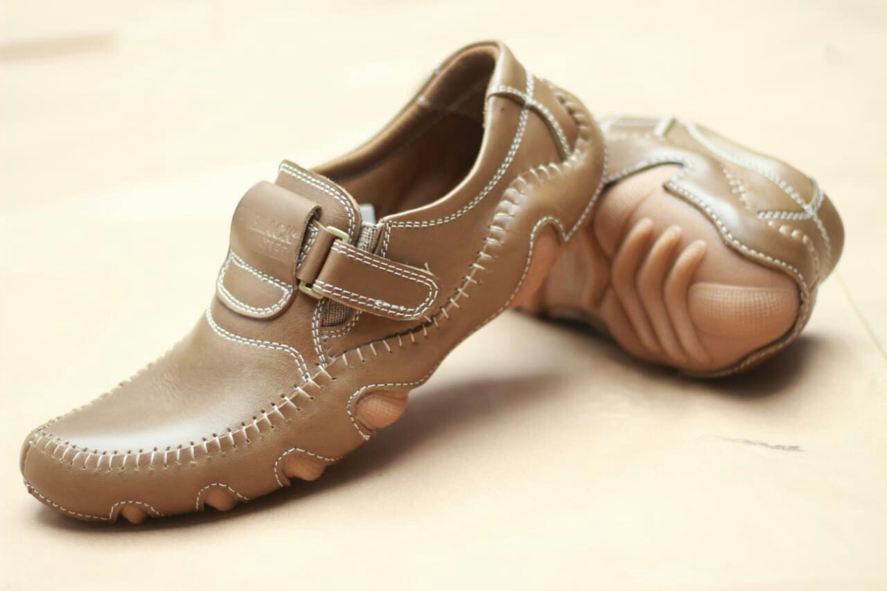 COD - sepatu slop bloes pria kulit black master bufon - sepatu formal ...