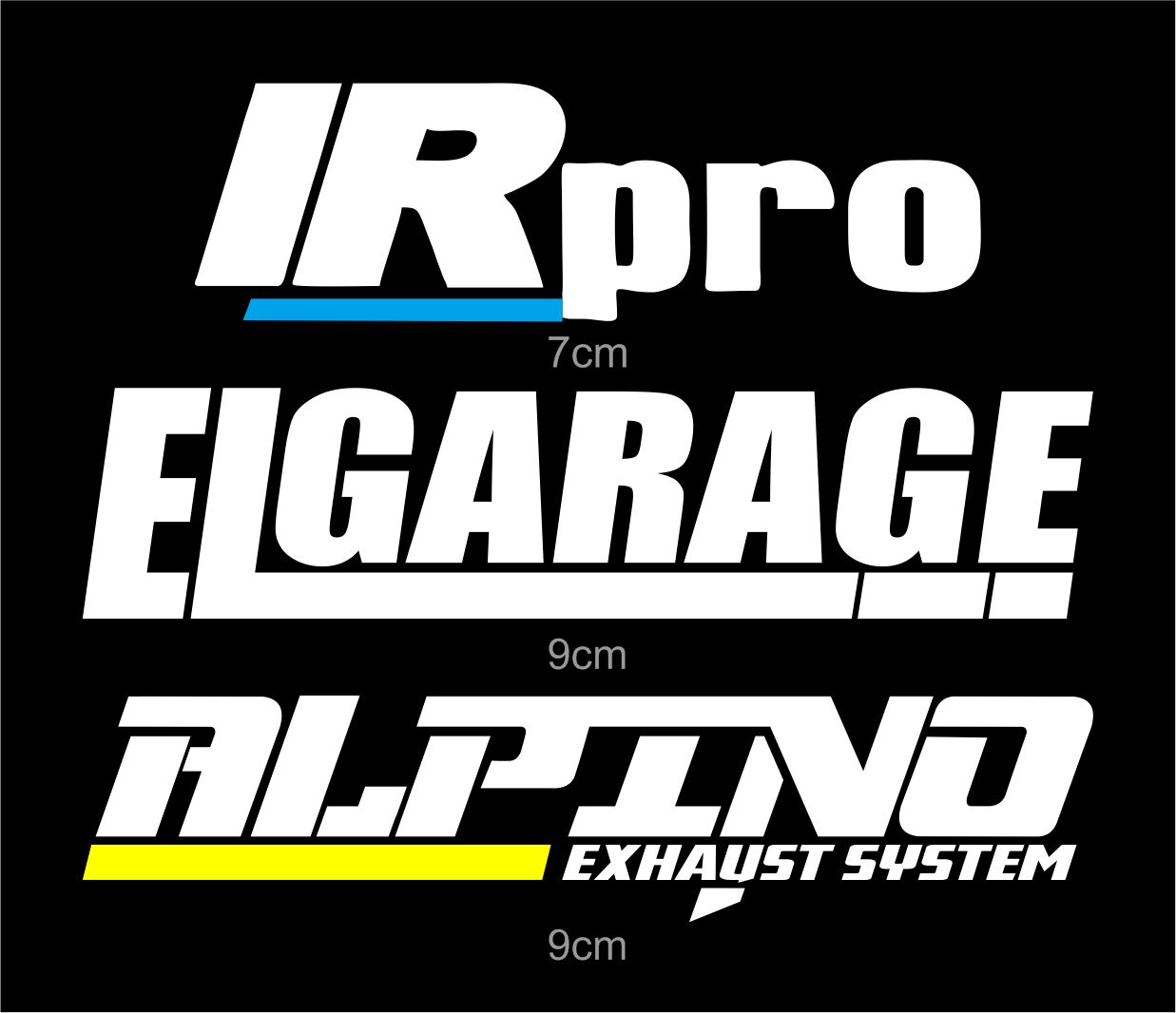 stiker el garage ir pro alpino exhaust knalpot | Lazada Indonesia