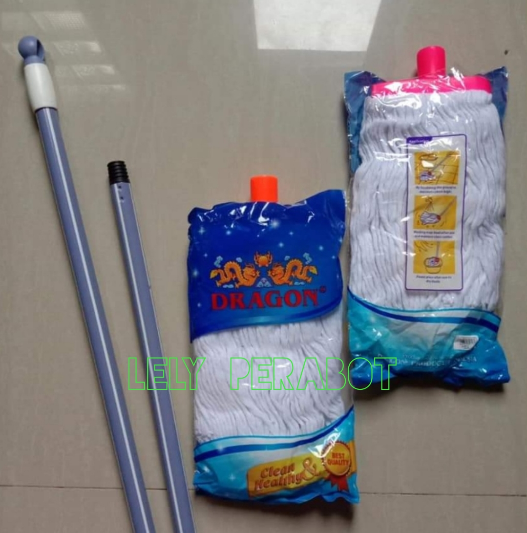 Pel Lantai Dragon ukuran M / Sedang , dengan Gagang Metal berlapis ...