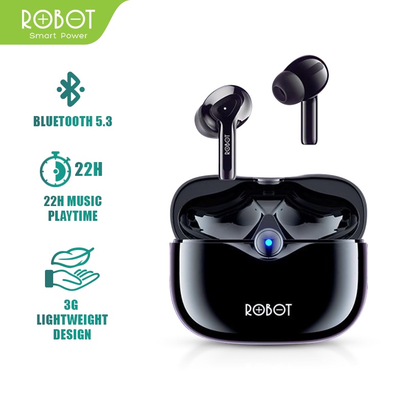 Robot TWS Wireless Earphone Airbuds T30 Original BT 5.3 True Wireless ...