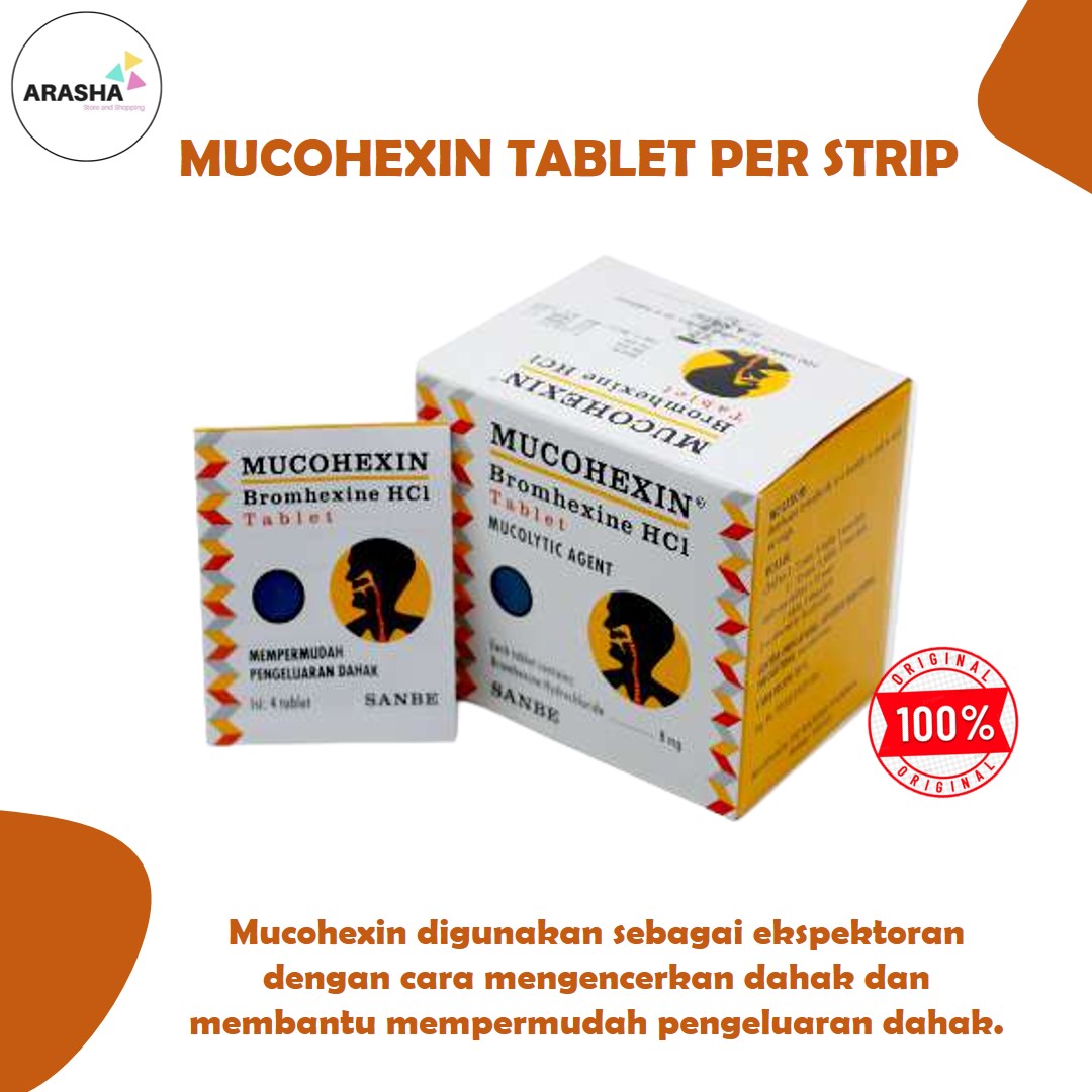 MUCOHEXIN 4 KAPLET - OBAT PENGENCER DAHAK | Lazada Indonesia