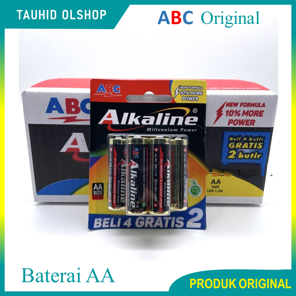 Baterai ABC Alkaline ORIGINAL Harga Perbiji | Lazada Indonesia