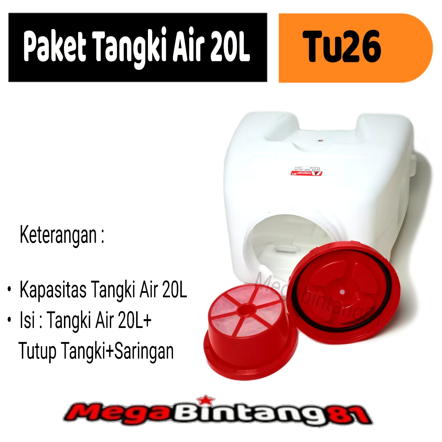 tangki air sprayer TU26 tabung sprayer TU26 / 3WZ4 20 LITER | Lazada ...
