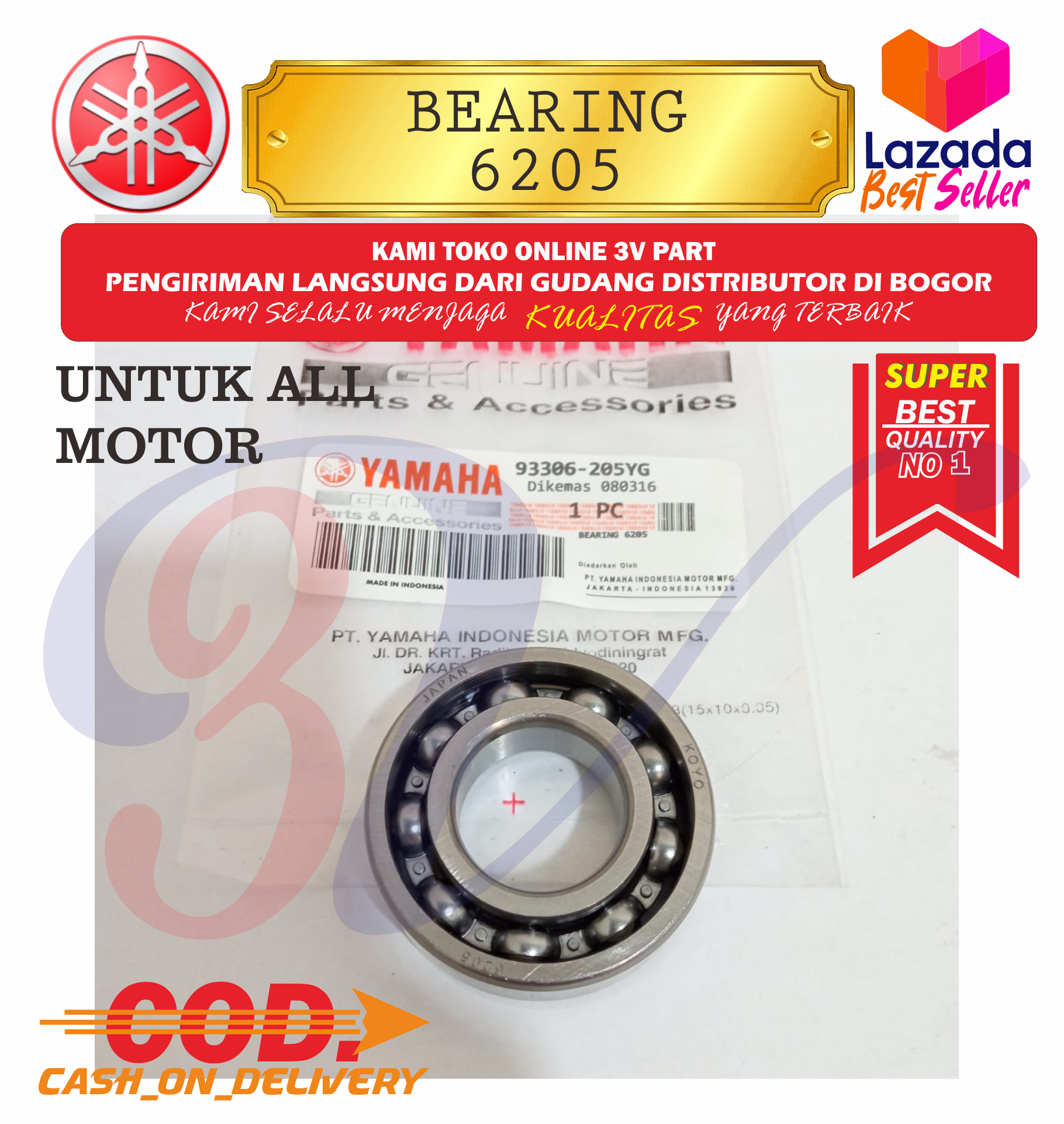 BEARING YAMAHA 6205 KOYO | Lazada Indonesia