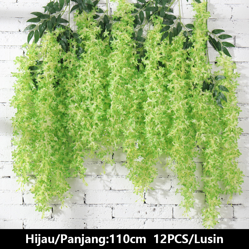 Jual 12 Buah/Lusin Tanaman Bunga Rambat Hias Bunga Wisteria Plastik ...