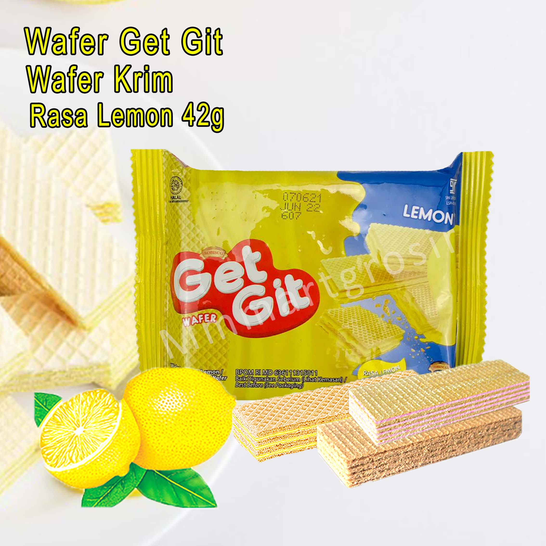 Wafer Get Git / Wafer Krim / Rasa Lemon / 42g | Lazada Indonesia