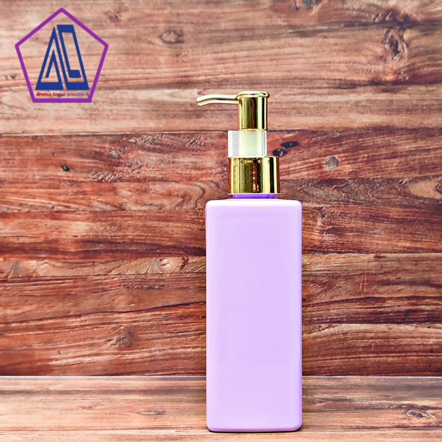 Botol Kemasan Sabun Mandi 250ml Kotak Ungu / Botol Pump Luxury 250 Ml ...