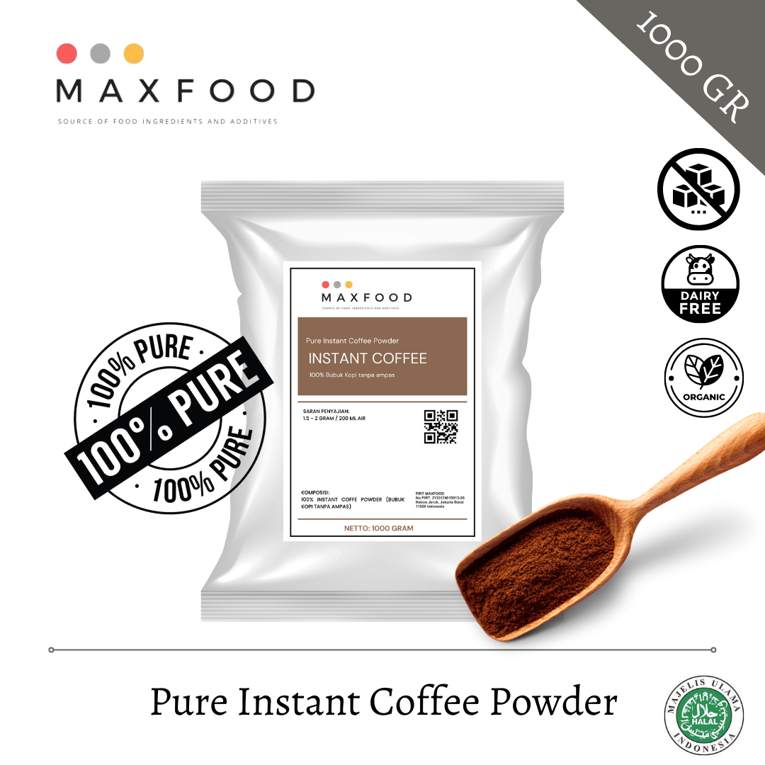 PURE INSTANT COFFEE POWDER / BUBUK KOPI TANPA AMPAS 1KG | Lazada Indonesia